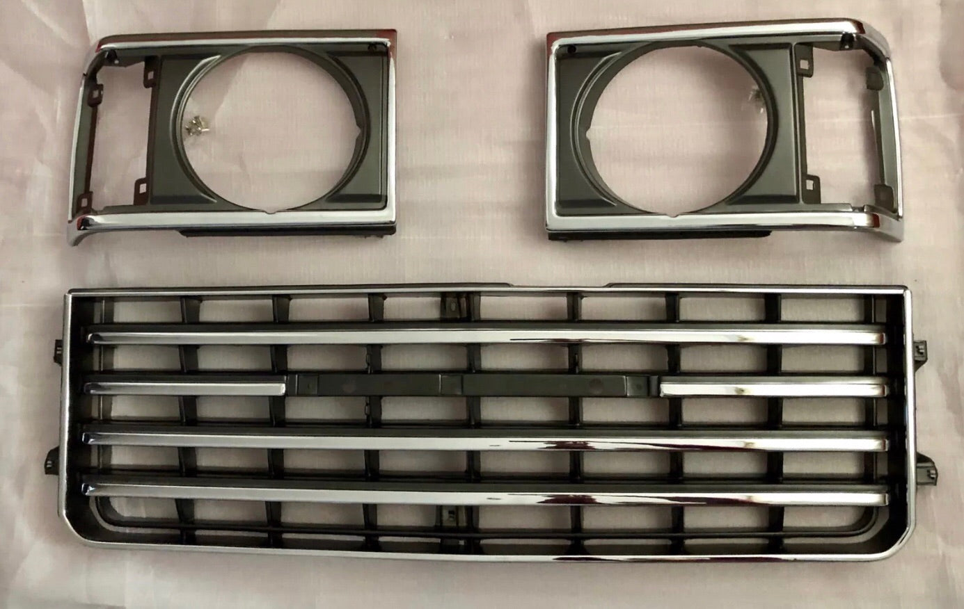Toyota FJ60 Front Chrome Grille Grill and Bezels 82-87 – Relik Garage